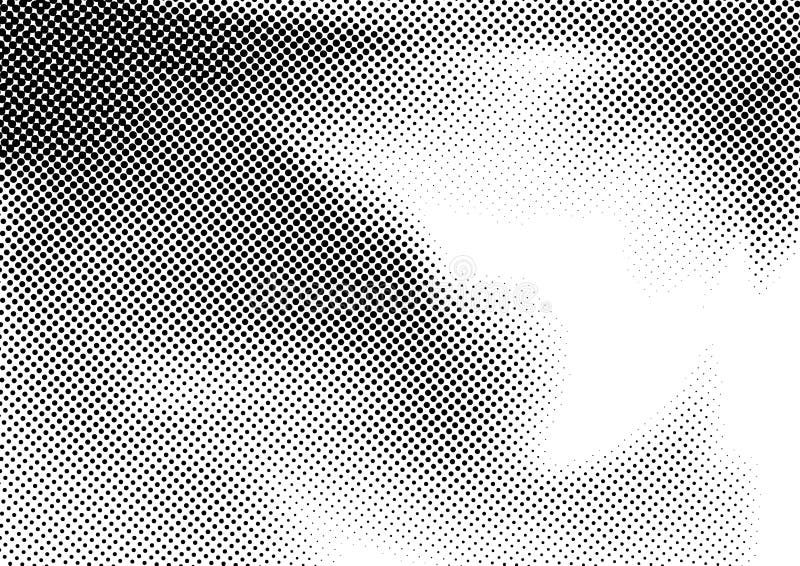 Old Style Pop Art Halftone Dotted Distressed Background Template Stock ...
