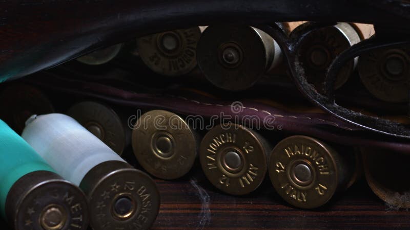 Old Style Rifles and Bullets Stock Video - Video of fowling, badge ...