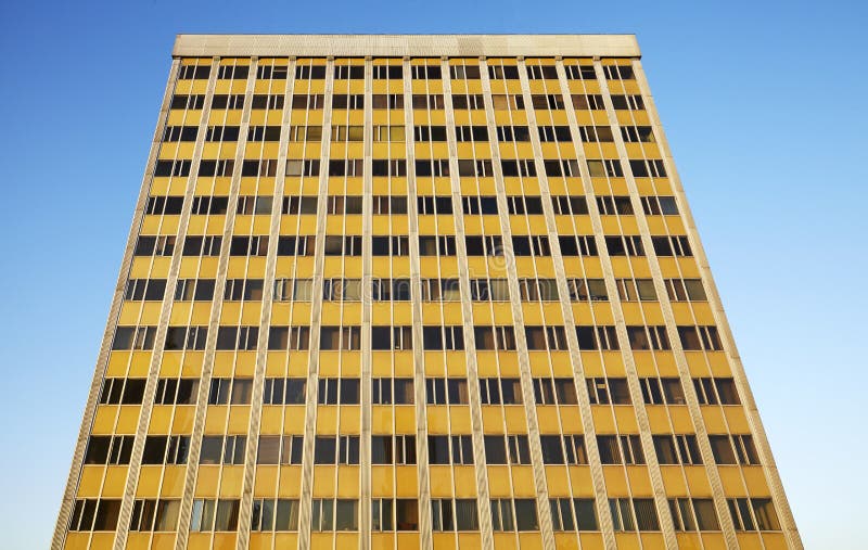 Old Style Skyscraper on Blue Sky Stock Image - Image of built, summer ...