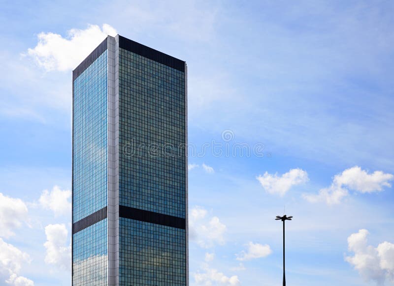 Old Style Skyscraper in Warsaw Stock Image - Image of blue, corporate ...