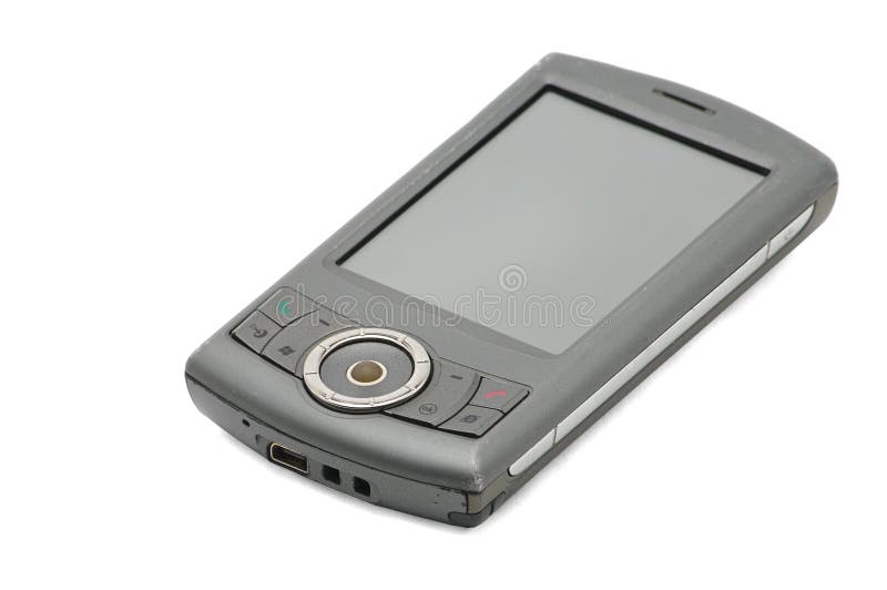 Old Style Smartphone Phone on a White Background.PDA Phone Stock Image ...