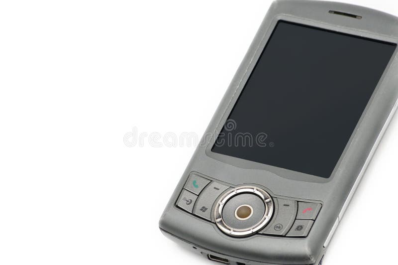 Old Style Smartphone Phone on a White Background.PDA Phone Stock Image ...