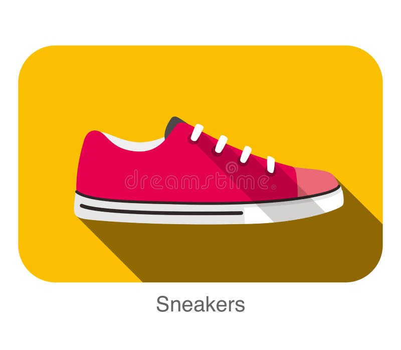 Old Style Sport Sneakers Shoe Vector Illustration Stock Vector ...