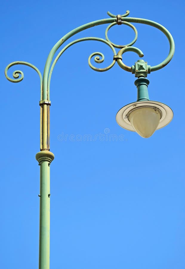 Old style street light stock photo. Image of outdoors - 54678652