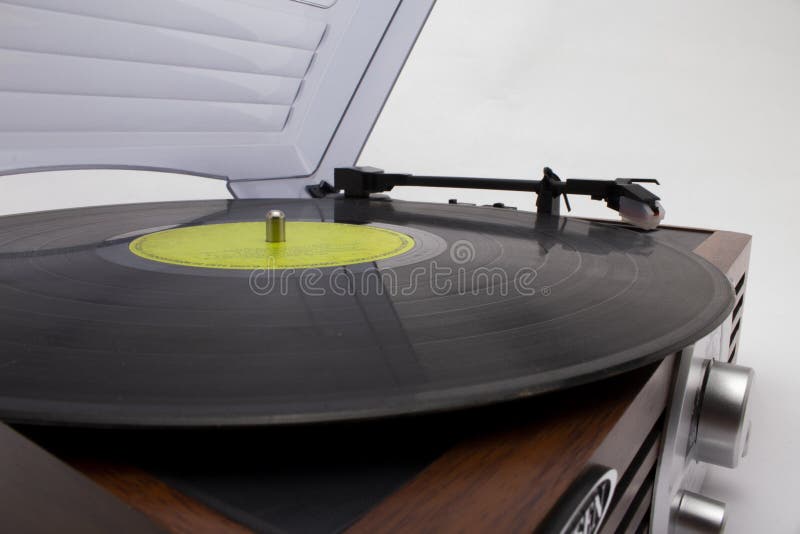 Old Style Turntable with Needle Stock Photo - Image of retro, record ...