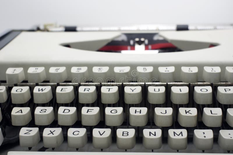 Old Style Vintage Typewriter Message Stock Photo - Image of editor ...