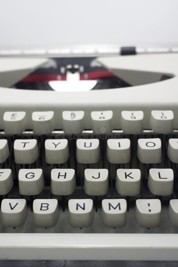Old Style Vintage Typewriter Message Stock Image - Image of print ...