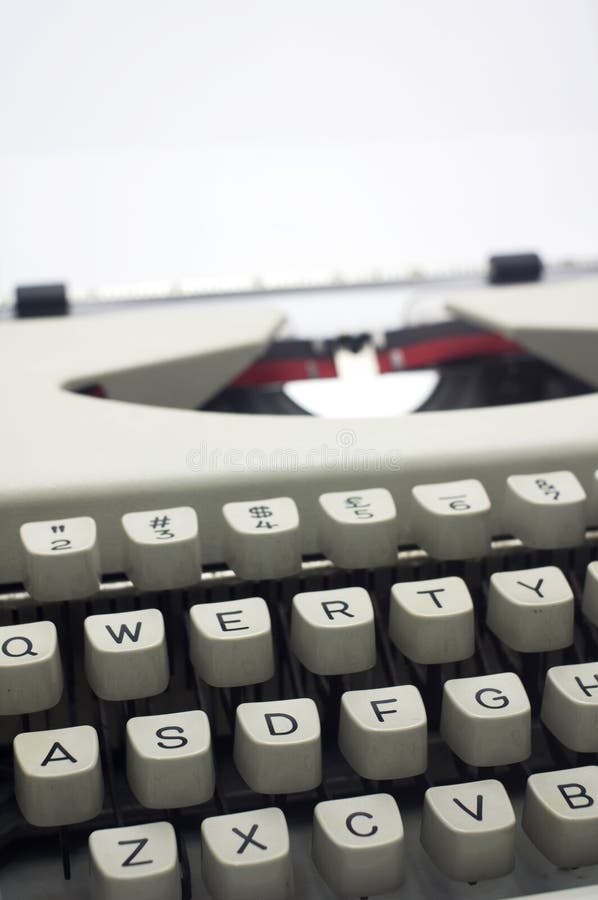 Old Style Vintage Typewriter Message Stock Image - Image of close ...