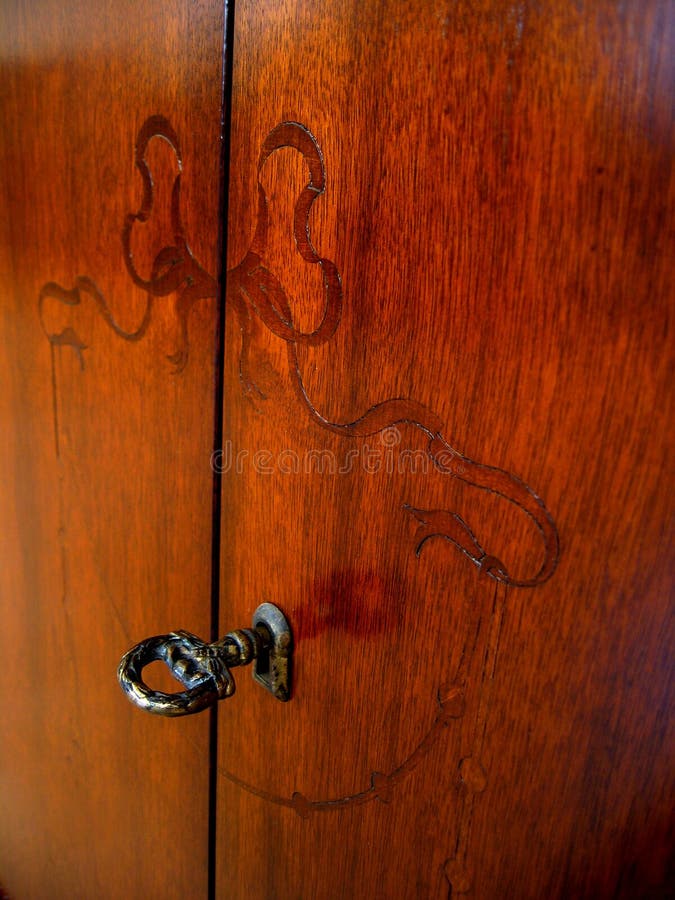 Old style wardrobe stock photo. Image of unlock, metal - 649692