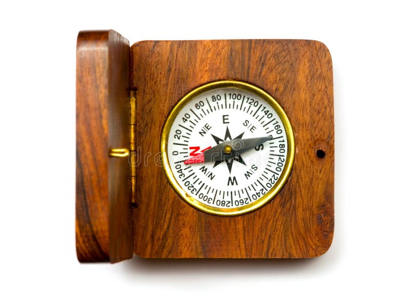 Old style wooden compass stock photo. Image of compass - 2128036