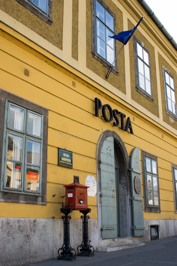 Old-styled Postal Office in Hungary Editorial Stock Image - Image of ...