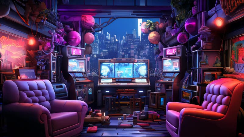 Old Stylish Vintage Retro Personal Computer for Video Games and Work ...