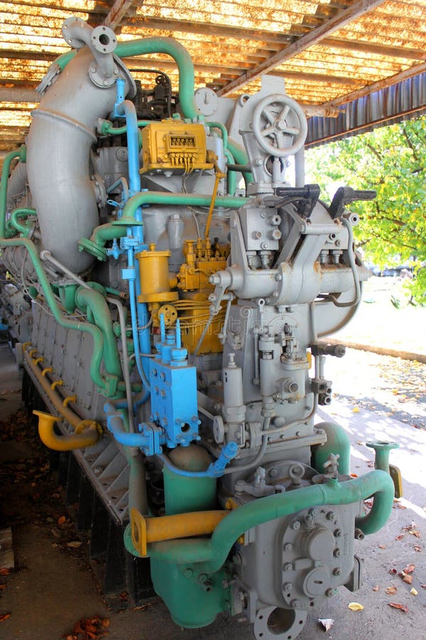 Old submarine engine stock photo. Image of nautical, naval - 35014578