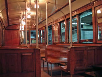 Old subway car stock image. Image of seat, interior, transit - 1071739