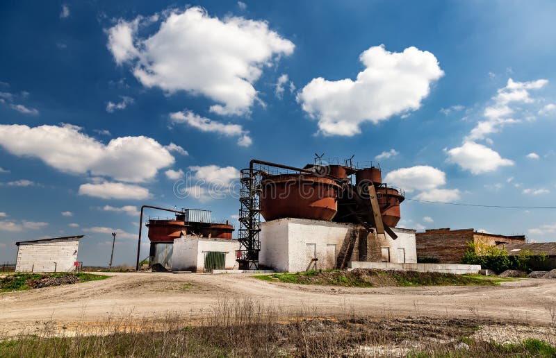 Old Sugar Factory. Industry in Ukraine Stock Photo - Image of european ...