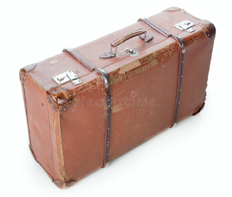 Old leather suitcase stock photo. Image of leather, retro - 64599230