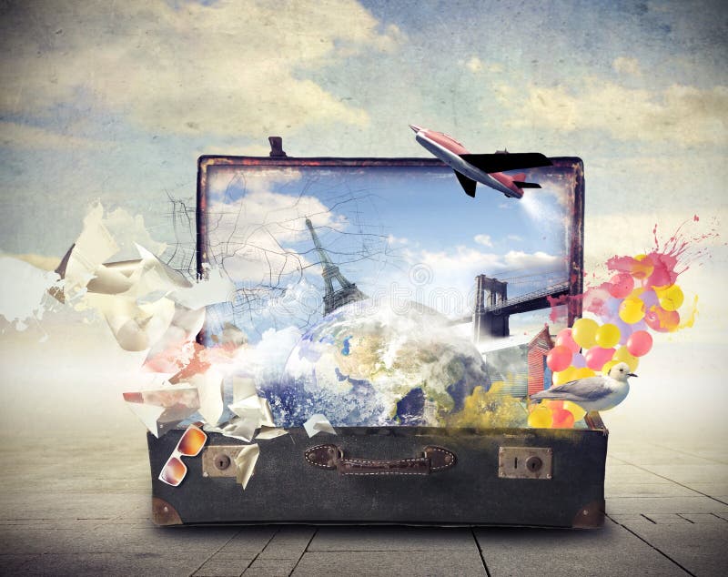 Old Suitcase Full of Memories Stock Photo - Image of vintage, luggage ...