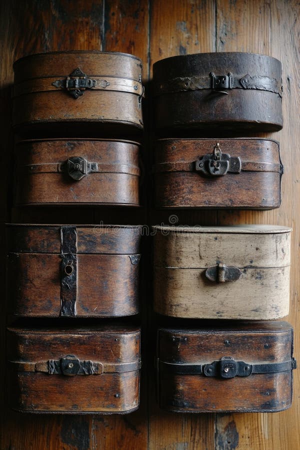 Old Suitcases Stack stock image. Image of arrival, storage - 388288615