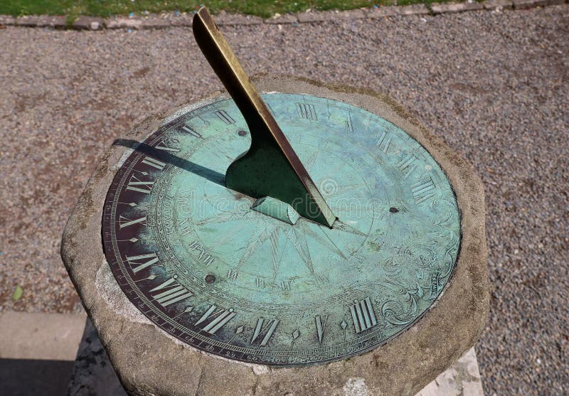 Old Sundial at an Ancient Scottish Castle Stock Photo - Image of ...