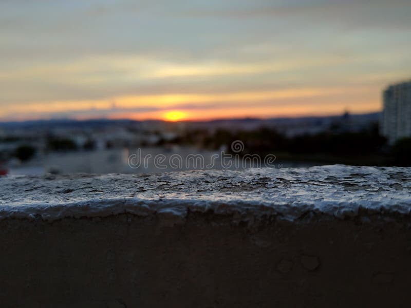 The Old sunset stock image. Image of nice, view, city - 126175047