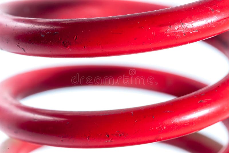 Old Suspension Spring Isolated on White Stock Photo - Image of spiral ...