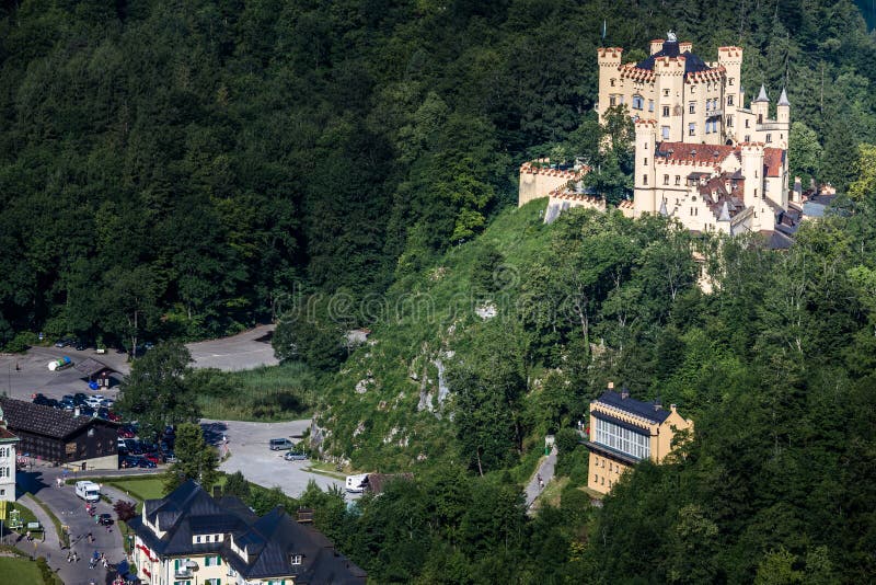 The Old Swan Castle stock image. Image of alps, nature - 34010821