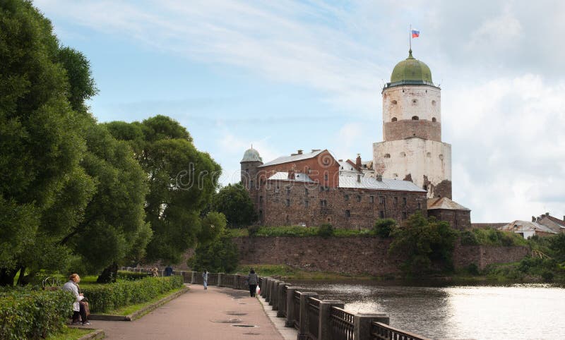 Old Swedish Tower of St. Olaf Editorial Stock Photo - Image of island ...