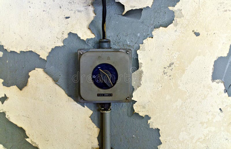 Old Switch for High Voltage Current Stock Photo - Image of high ...