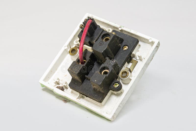 Old Switch, Old Wall Power Switch Dirty Switch Board and Box. Jack ...