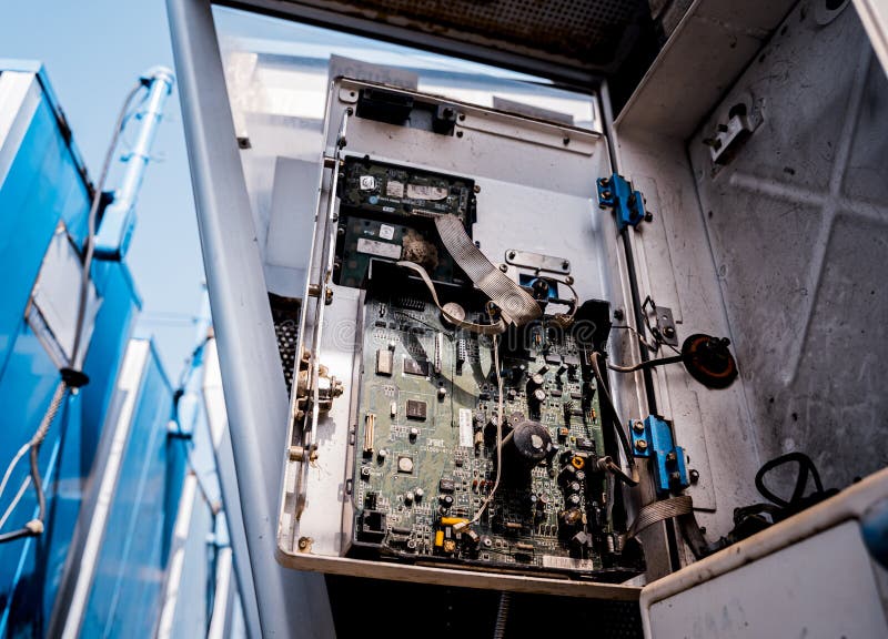 Old Switch Panel of a Very Old Manual Telephone Stock Image - Image of ...