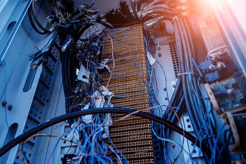 Old Switch Panel of a Very Old Manual Telephone Stock Image - Image of ...