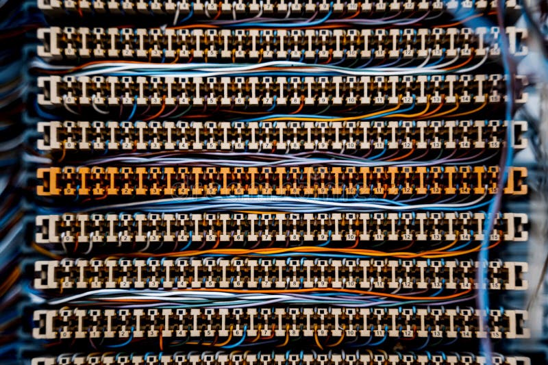 Old Switch Panel of a Very Old Manual Telephone Stock Photo - Image of ...