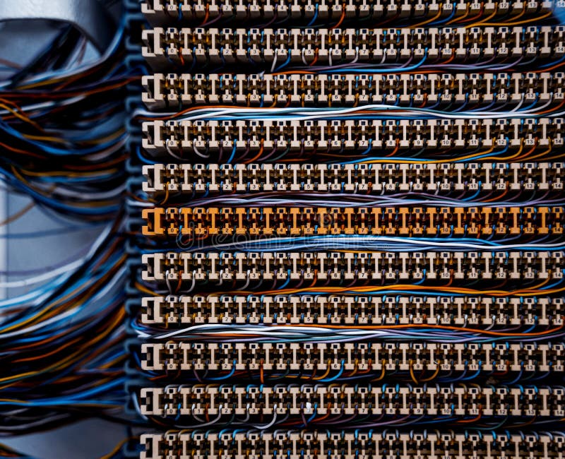 Old Switch Panel of a Very Old Manual Telephone Stock Image - Image of ...