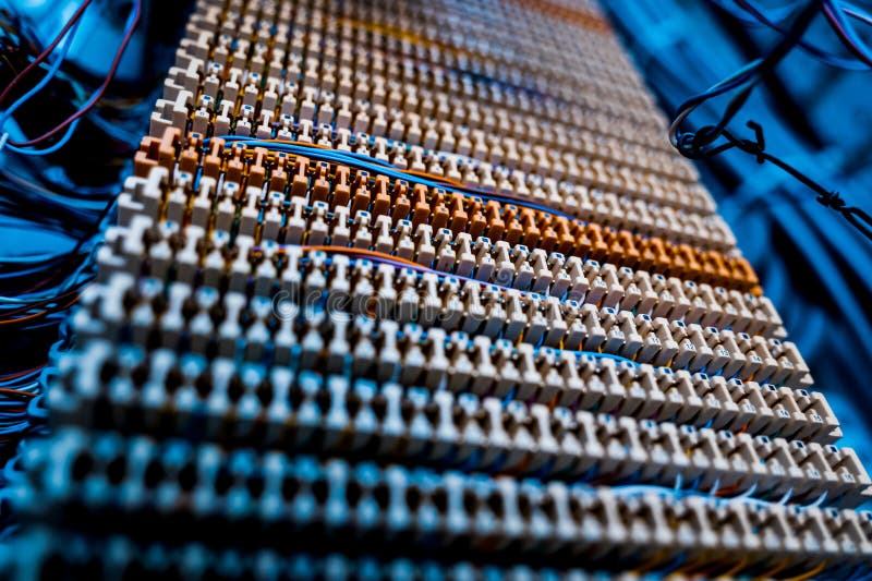 Old Switch Panel of a Very Old Manual Telephone Stock Image - Image of ...