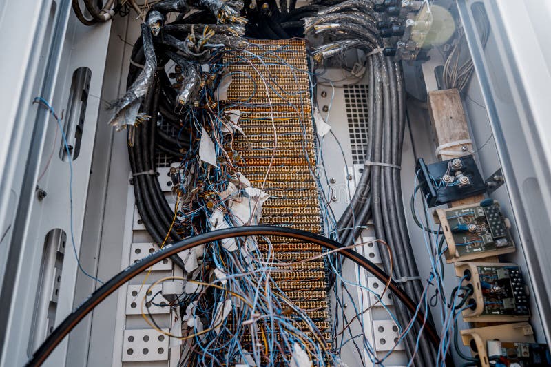 Old Switch Panel of a Very Old Manual Telephone Stock Photo - Image of ...