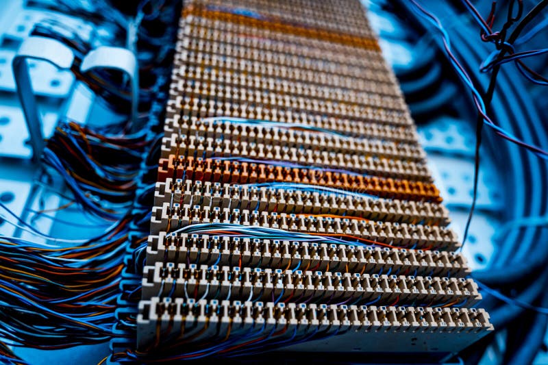 Old Switch Panel of a Very Old Manual Telephone Stock Photo - Image of ...