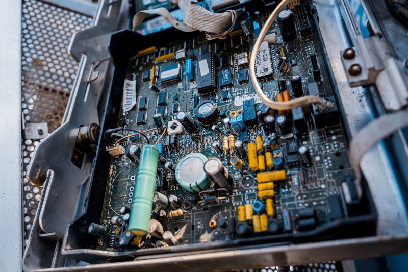 Old Switch Panel of a Very Old Manual Telephone Stock Photo - Image of ...