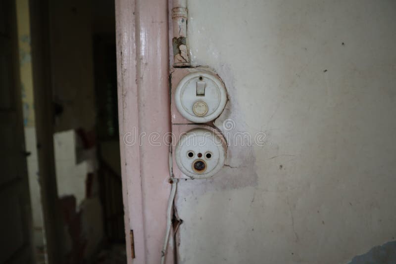 Old Switch from a Ruined Haunted House Stock Photo - Image of haunted ...