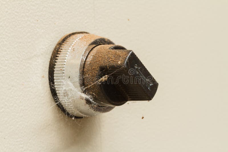 Old Switch is Running the Machine Stock Photo - Image of console, light ...