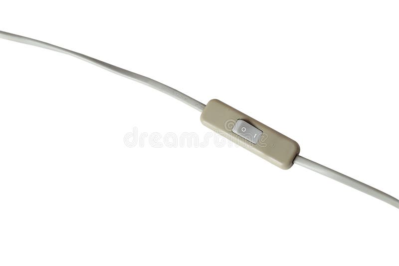 Old Switch for Switching Electricity on and Off on White. Stock Photo ...