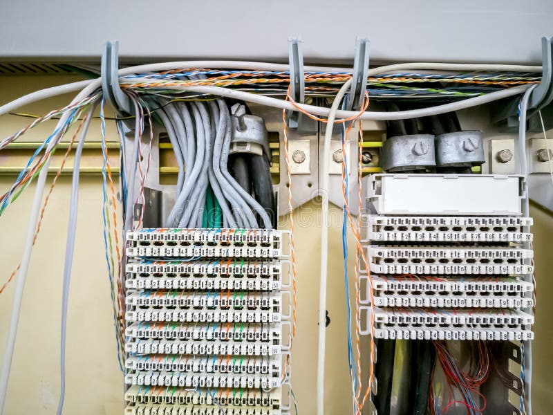 Switchboard. Control Panel Communication Stock Image - Image of fuse ...