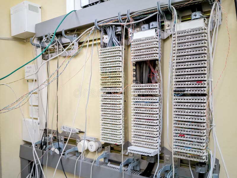 Switchboard. Control Panel Communication Stock Photo - Image of ...