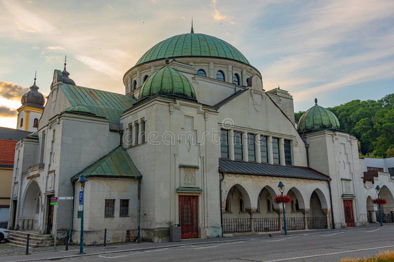 Old Synagogue in Trencin, Slovakia Stock Image - Image of facade ...