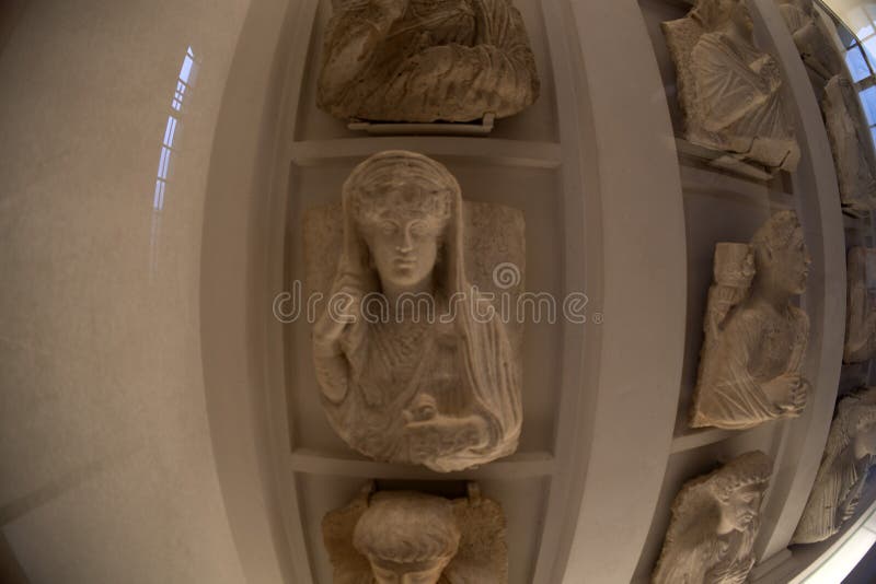 Old Syria Palmyra Statue Collection Editorial Photography - Image of ...