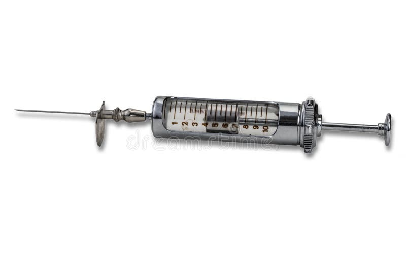 Injection, Syringe, Old, Antique, Medicine Stock Image - Image of ...