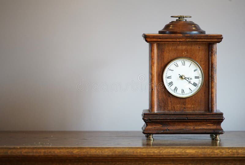 Old table clock stock photo. Image of space, view, analog - 156461662