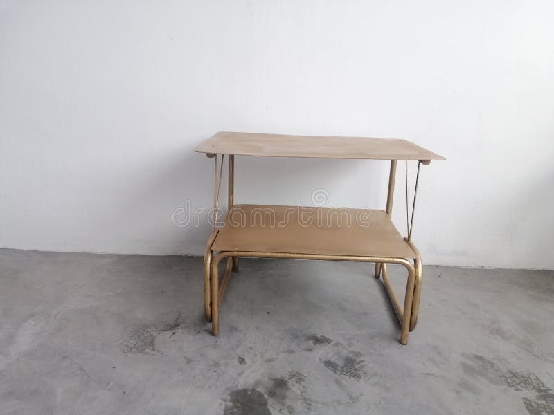 Old Table Makeover To the New Table without Chair Stock Photo - Image ...