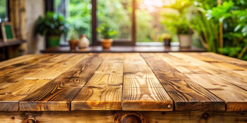 Old Table Surface with Wood Floor or Wall Boards Stock Illustration ...