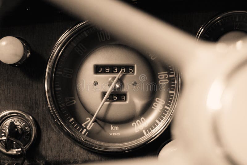 Old Tachometer stock image. Image of classic, cockpit - 58964719