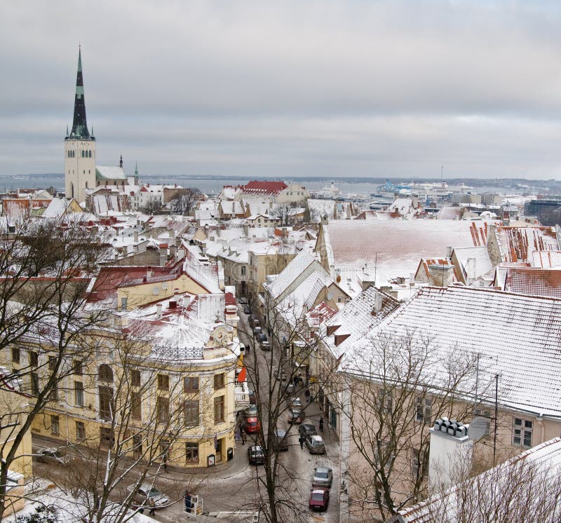 Old Tallinn. stock photo. Image of life, baltic, ancient - 7603220